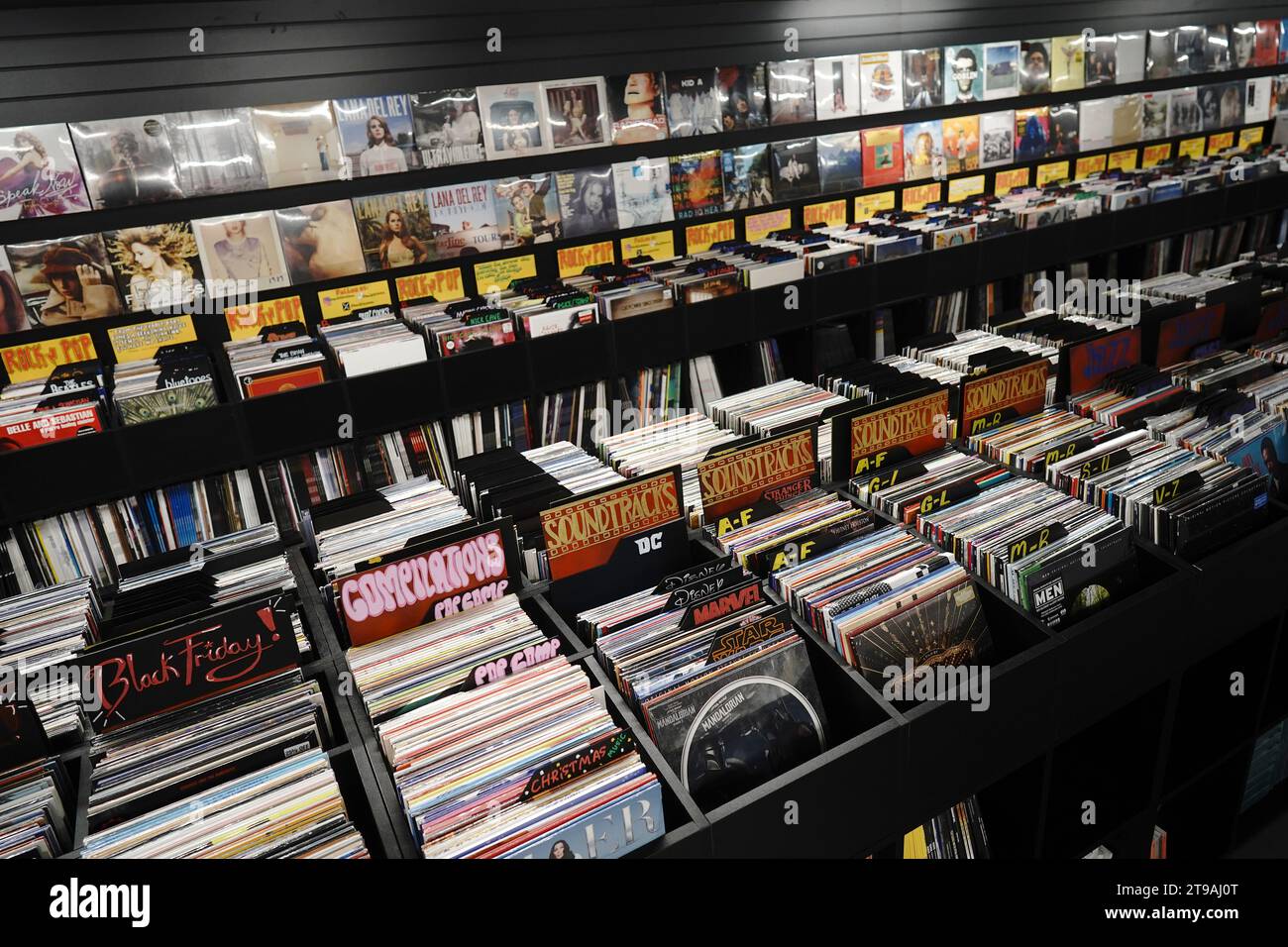 A general view inside the new HMV store, which has returned to Oxford ...