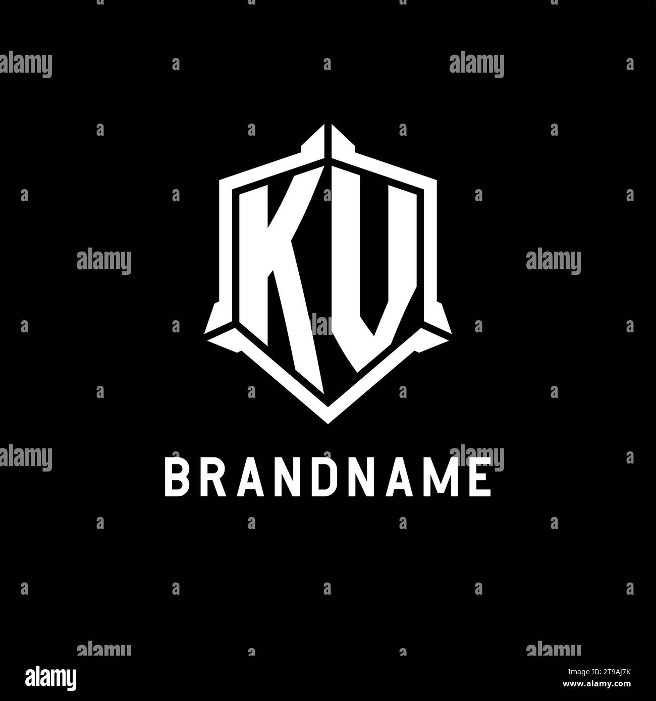 Kv logo design Black and White Stock Photos & Images - Alamy