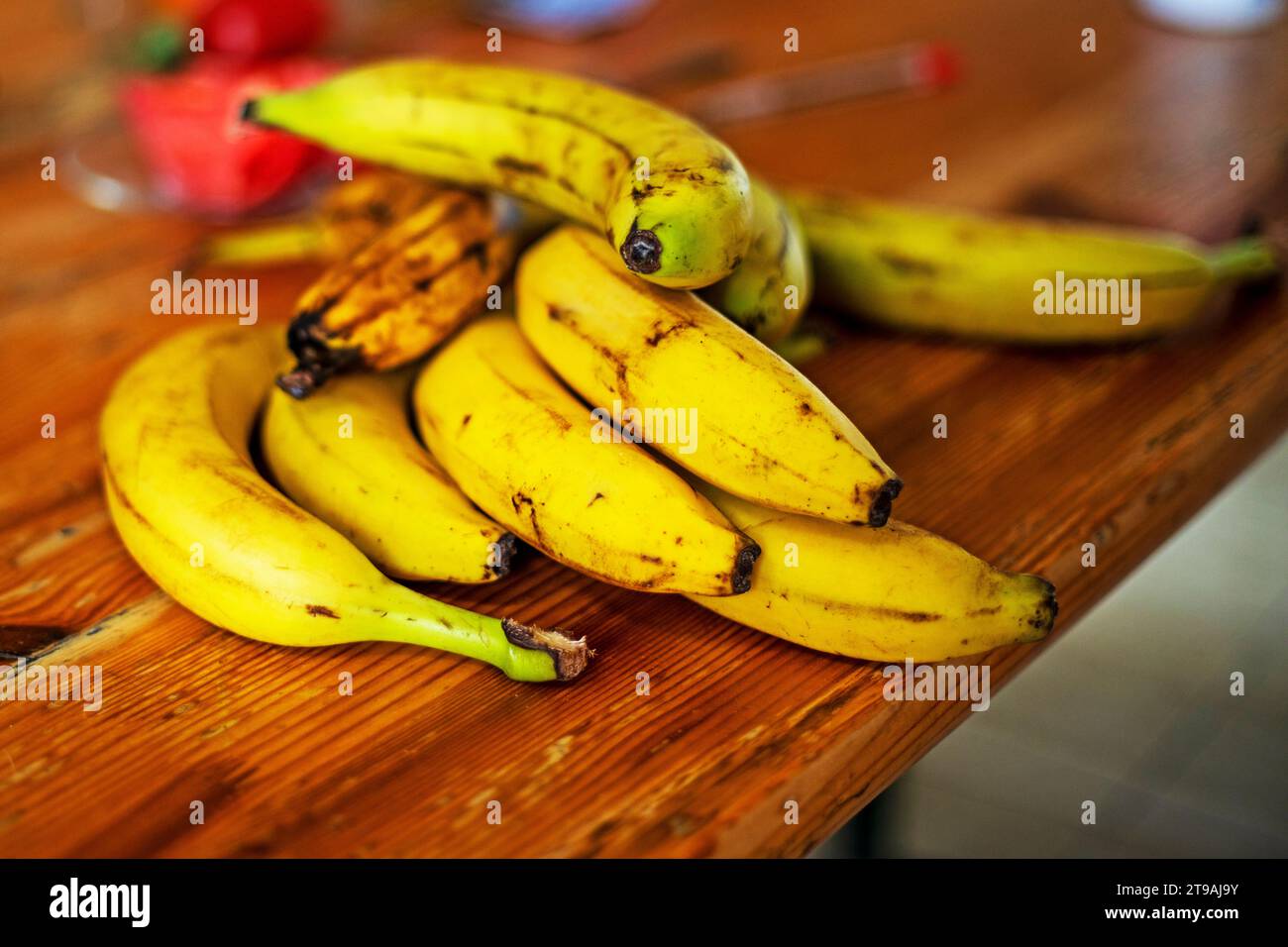 Bananas on dining table hi-res stock photography and images - Alamy