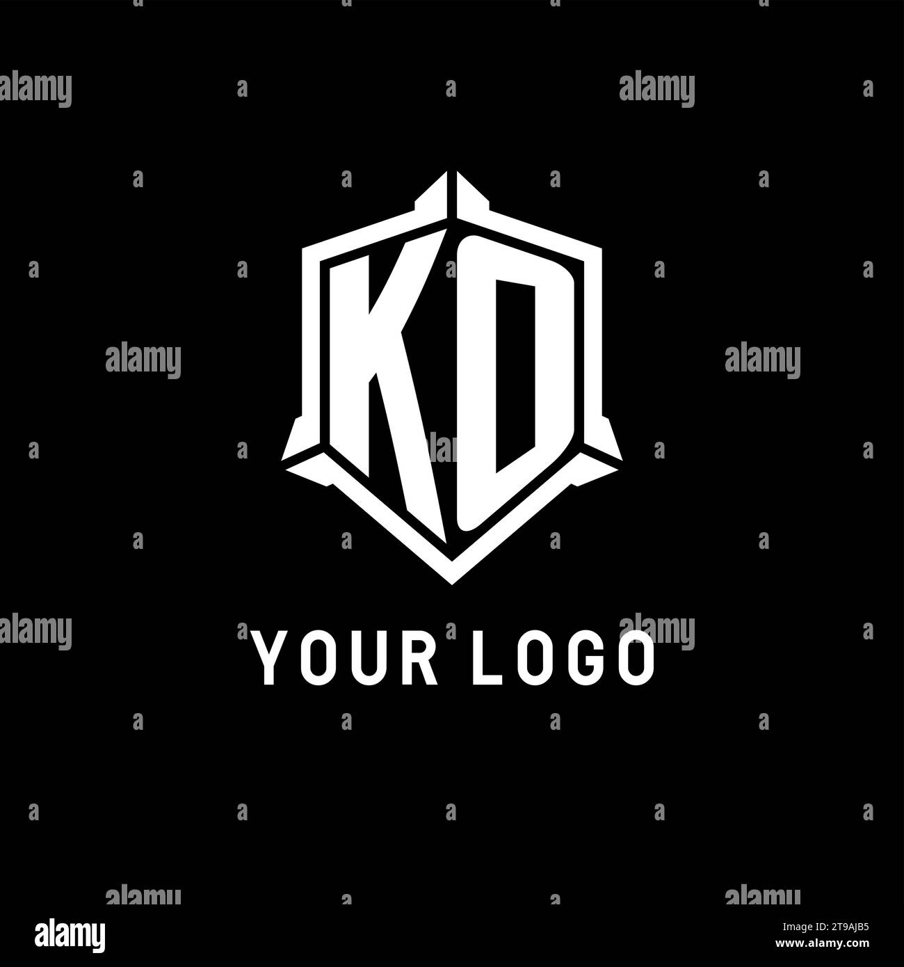 Letter ko logo Black and White Stock Photos & Images - Alamy