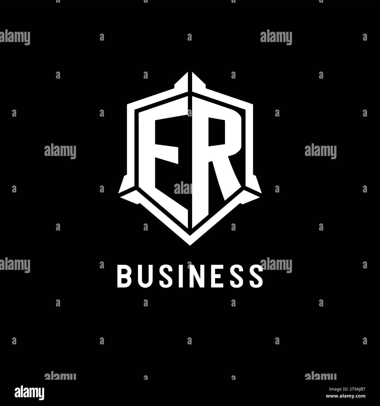 ER logo initial with shield shape design style vector graphic Stock Vector Image & Art - Alamy