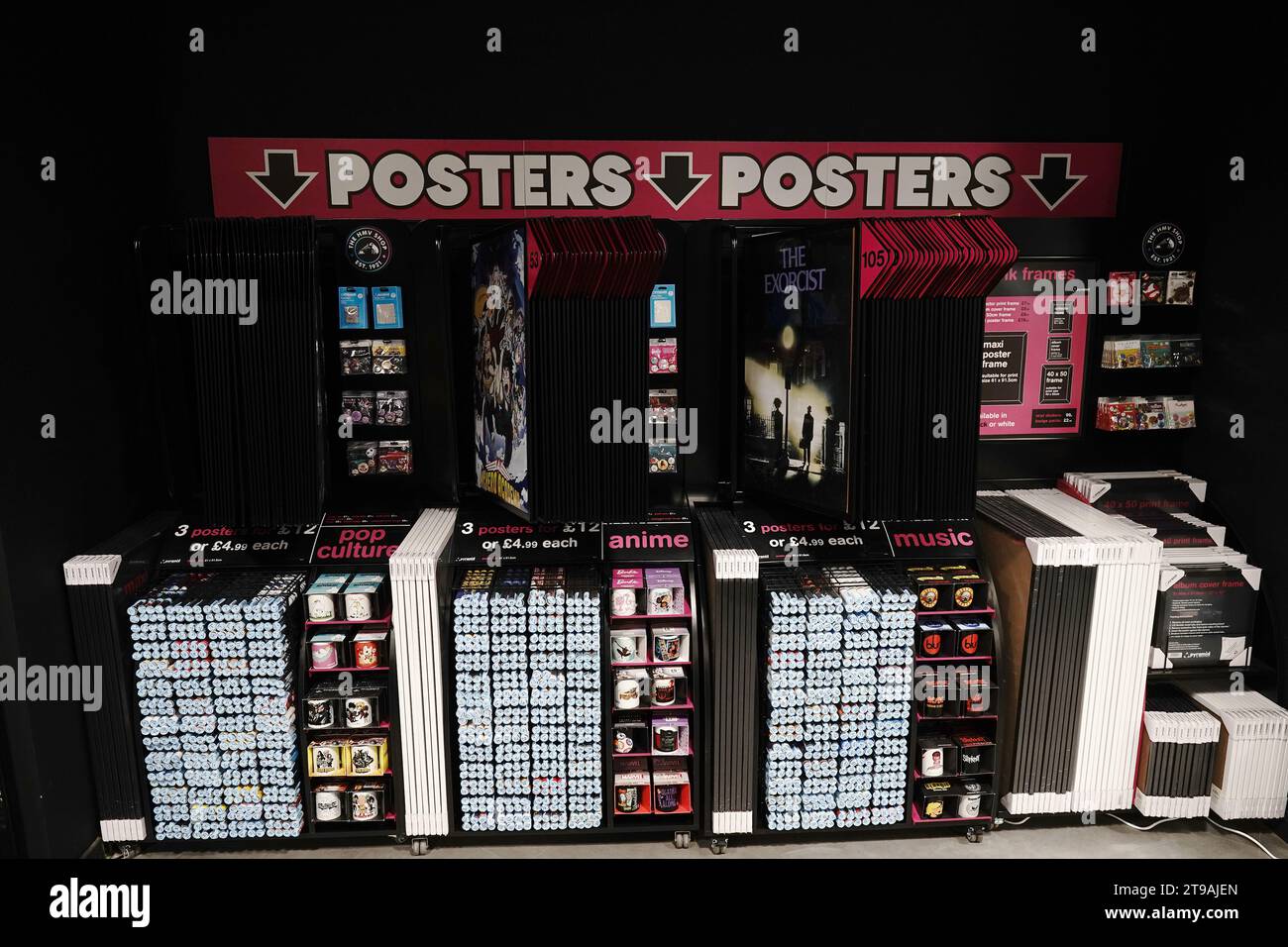 A general view inside the new HMV store, which has returned to Oxford ...