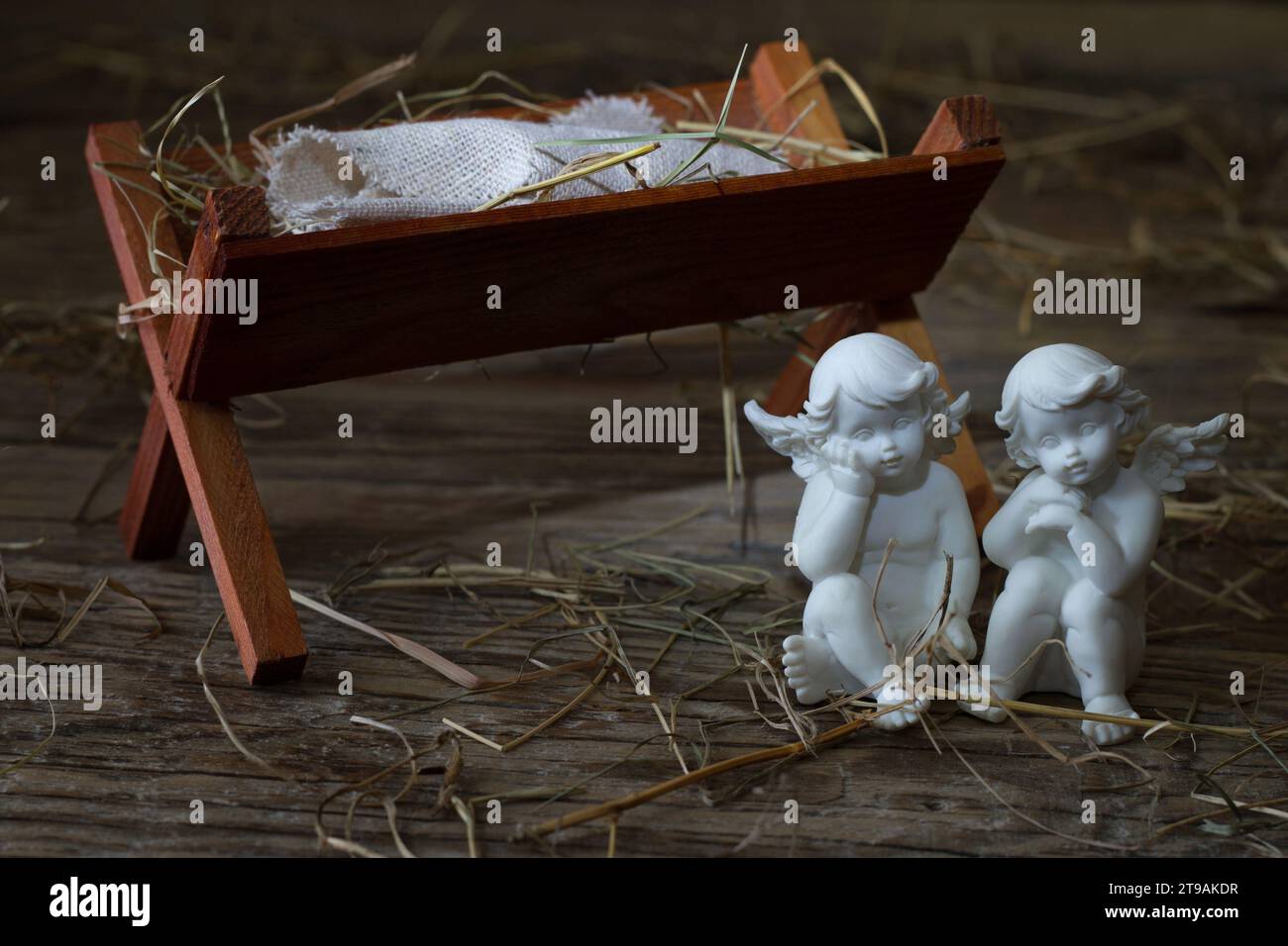 Christmas angels with bethlehem scene hi-res stock photography and ...