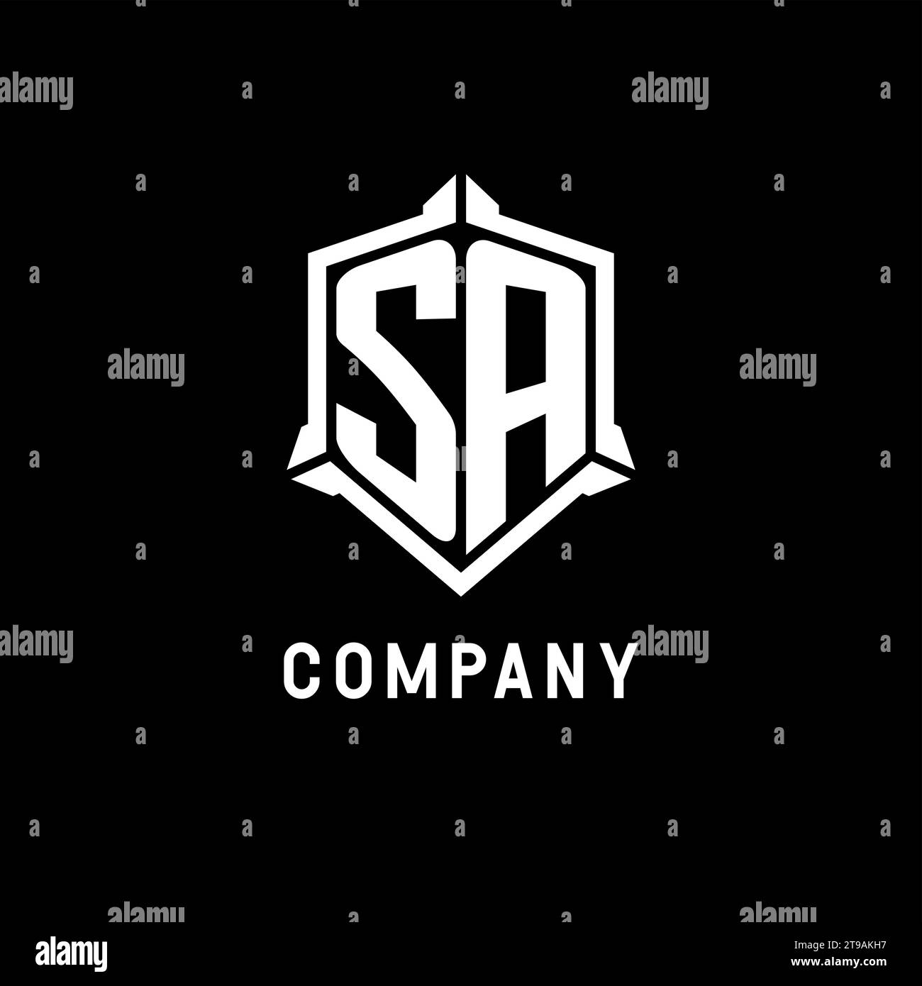 SA logo initial with shield shape design style vector graphic Stock ... SA logo initial with shield shape design style vector graphic Stock ...
