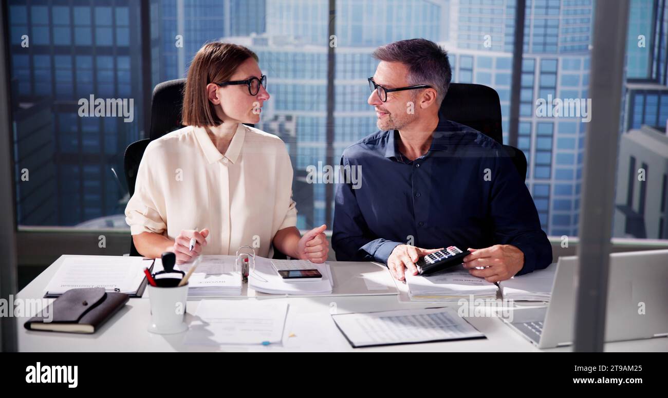 Professional Office Accountant and Advisory Team Consultation Stock ...