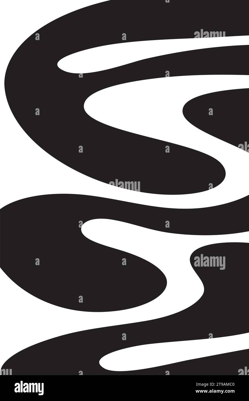 Abstract poster design. Modern wall art with organic irregular ...