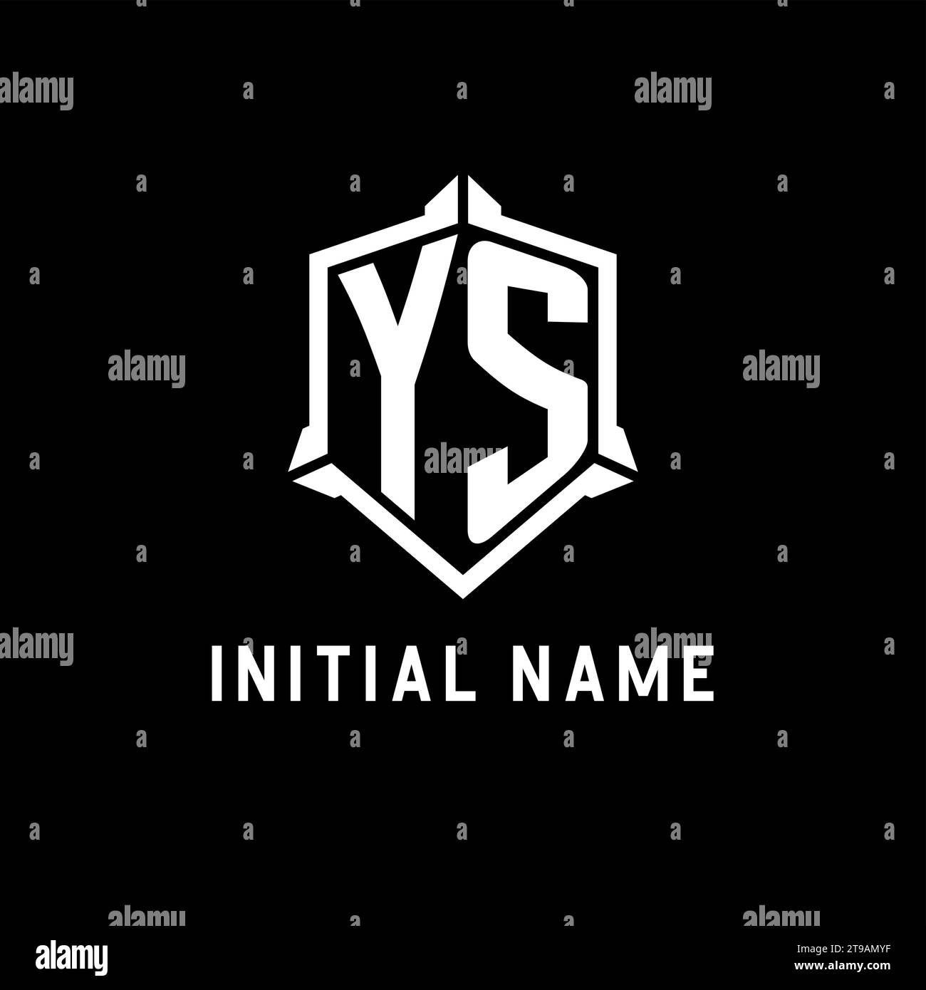 YS logo initial with shield shape design style vector graphic Stock Vector Image & Art - Alamy
