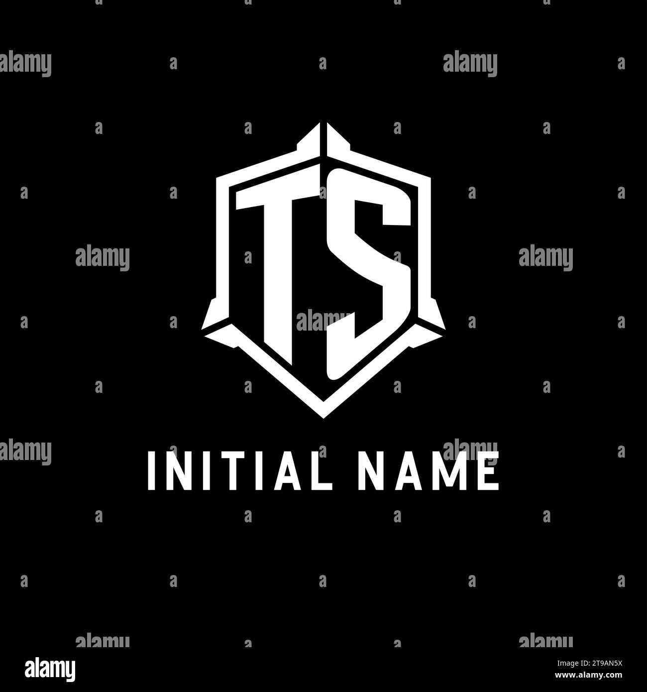 TS logo initial with shield shape design style vector graphic Stock Vector Image & Art - Alamy