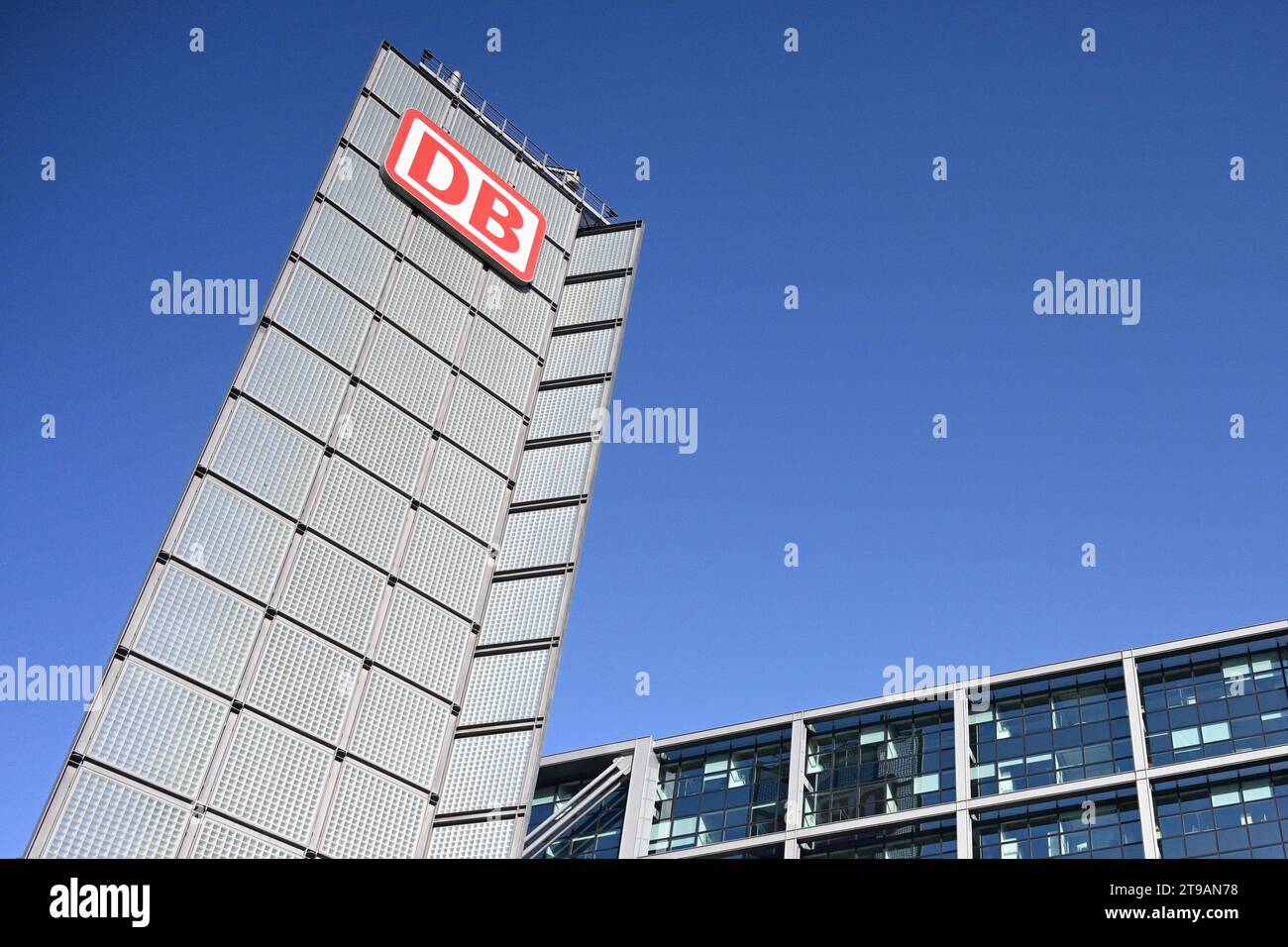 Berlin, Germany - October 31, 2022: Logo of the DB (Deutsche Bahn) on ...