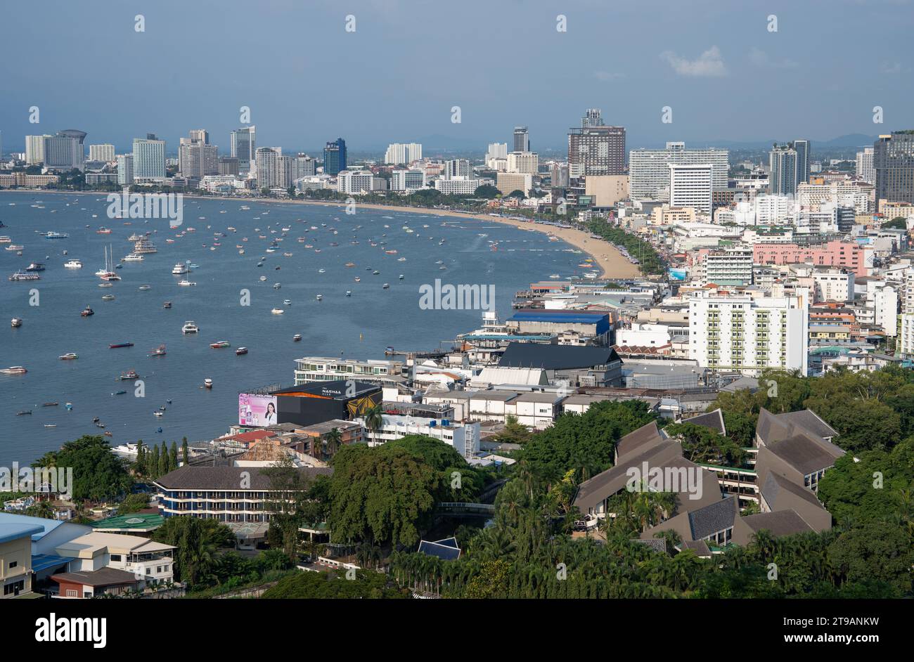 The Cityscape of Pattaya District Chonburi in Thailand Southeast Asia ...