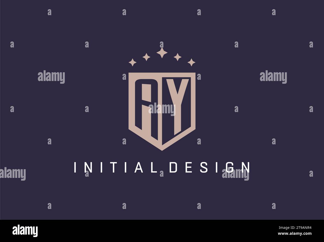 AY initial shield logo icon geometric style design inspiration Stock ...