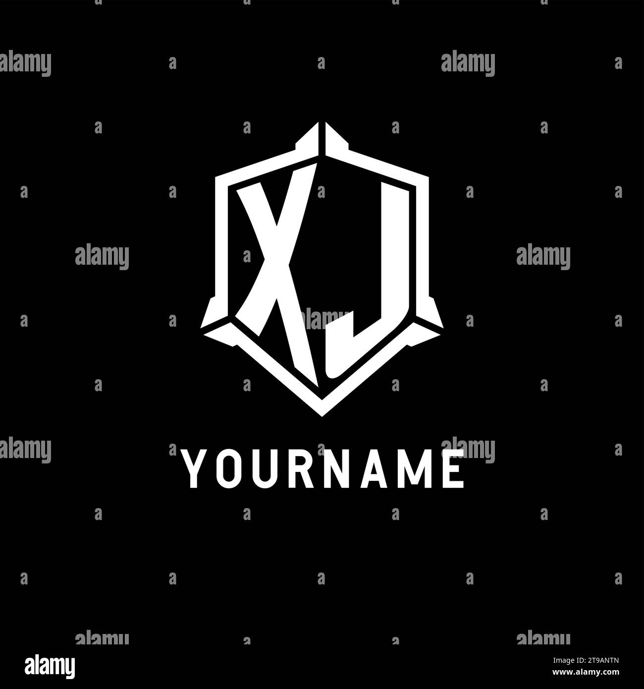 Xj letter design hi-res stock photography and images - Alamy