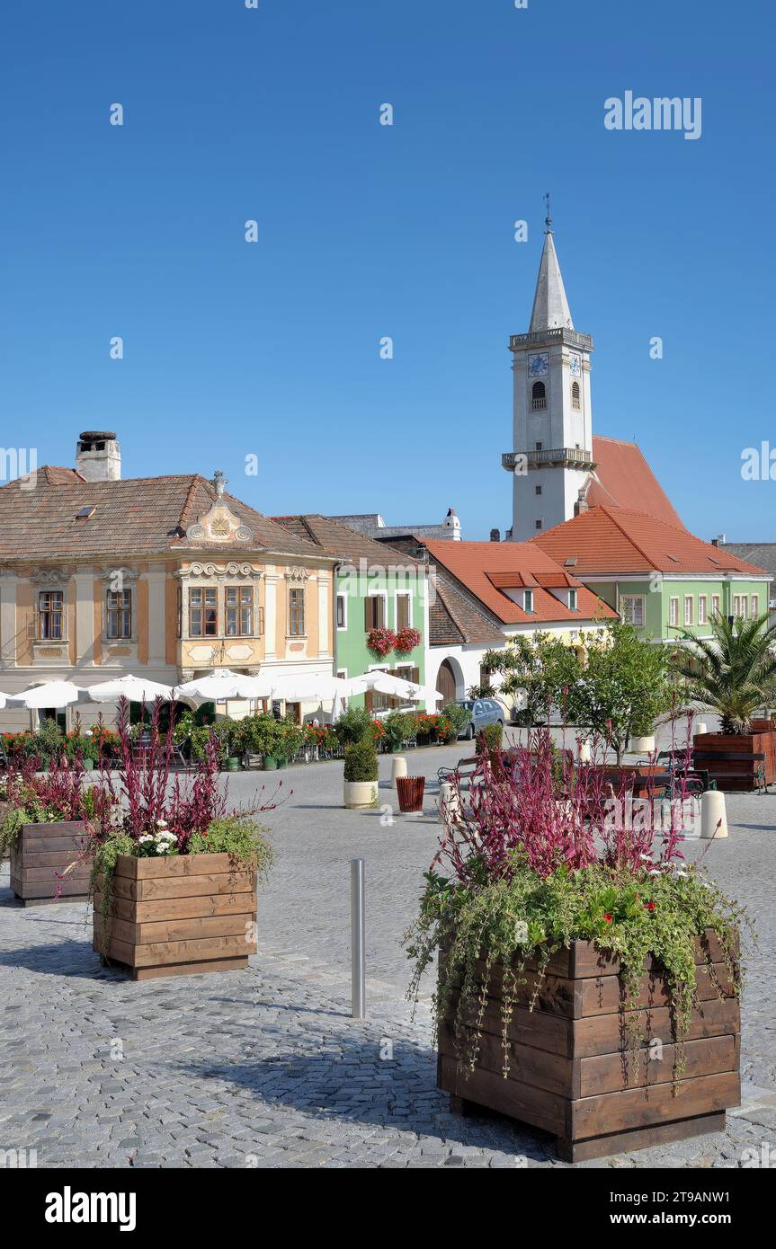 Market Square in Village of Rust at Lake Neusiedler See in Burgenland ...