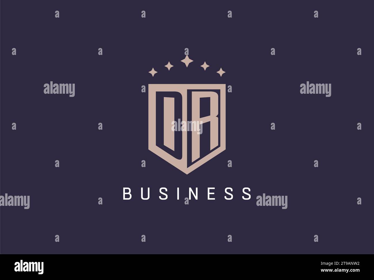 DR initial shield logo icon geometric style design inspiration Stock ...