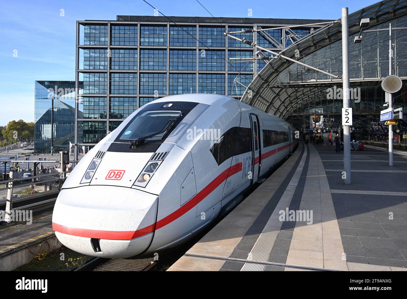 Berlin, Germany - November 03, 2022: A high-speed train on the Berlin ...