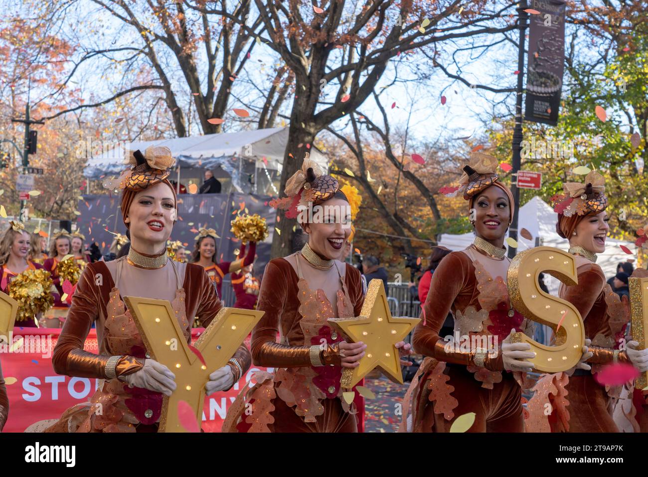 Macy’s dancers perform the Macy's Annual Thanksgiving Day Parade in New ...