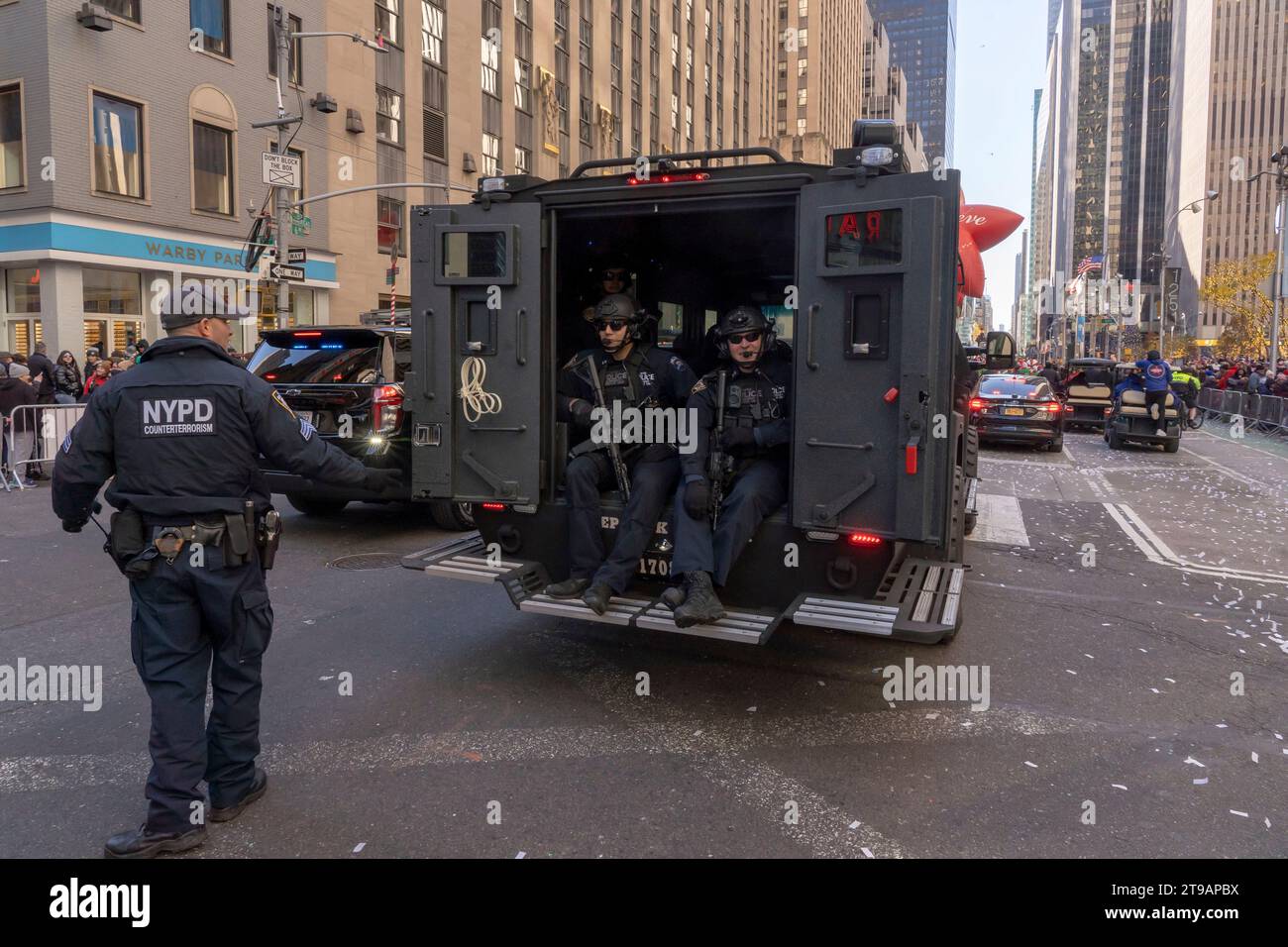New York, United States. 23rd Nov, 2023. NYPD counter terrorism unit ...