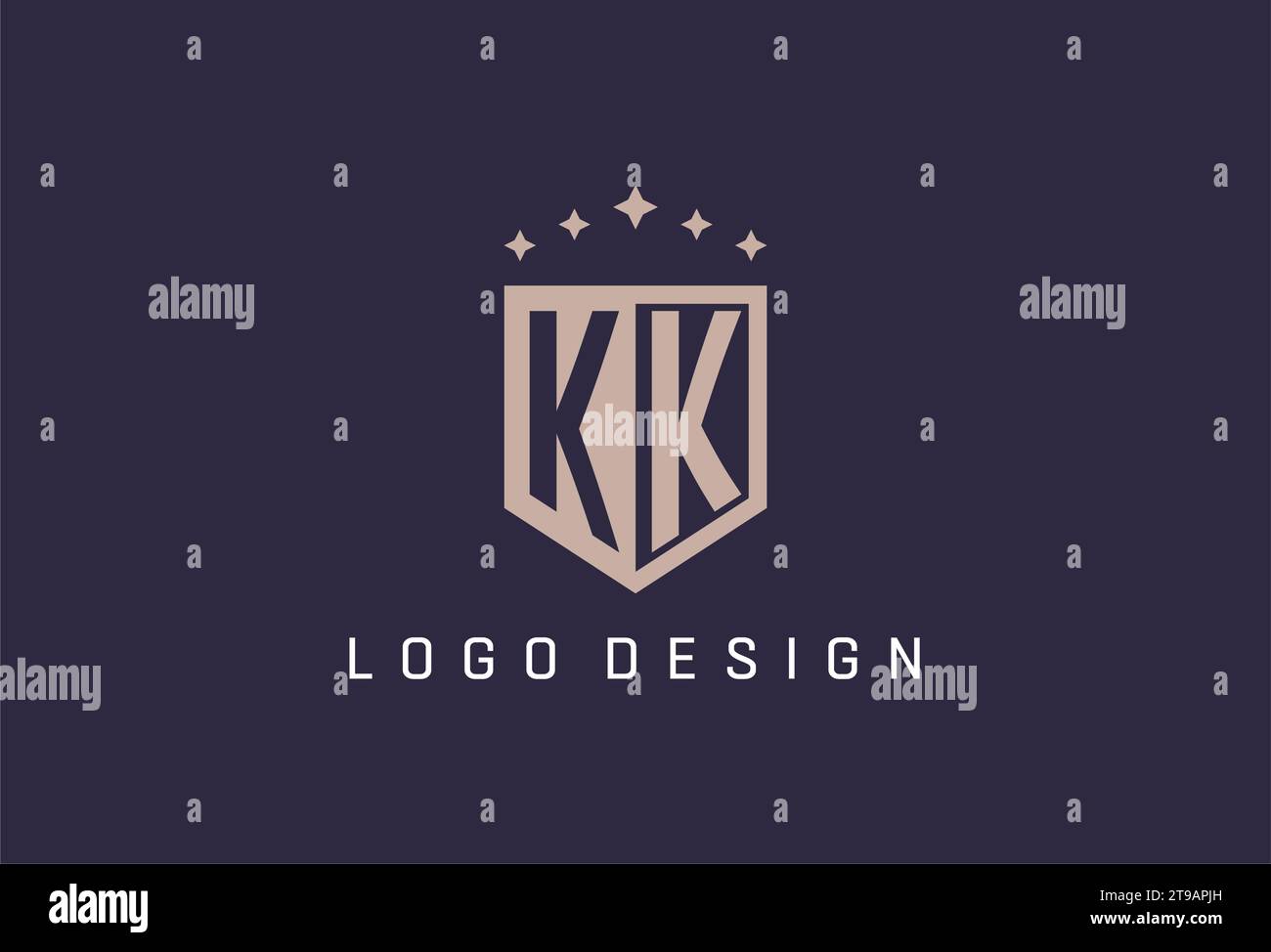 KK initial shield logo icon geometric style design inspiration Stock ...