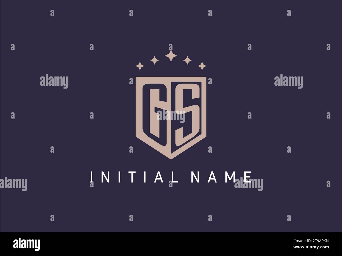 GS initial shield logo icon geometric style design inspiration Stock ...