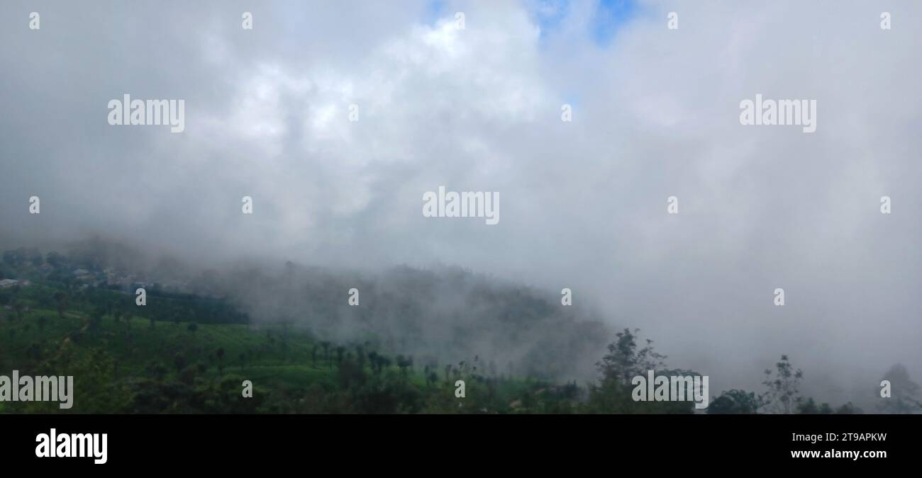 most tour place in uva province that is a coll and snow Stock Photo - Alamy