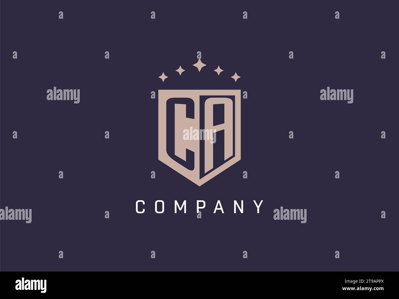 CA initial shield logo icon geometric style design inspiration Stock ...
