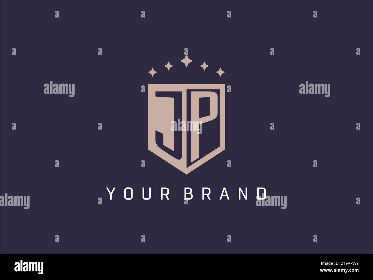 JP initial shield logo icon geometric style design inspiration Stock ...