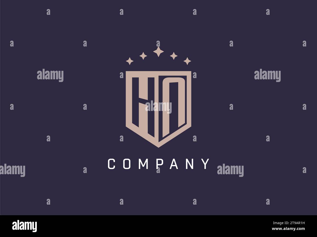 HN initial shield logo icon geometric style design inspiration Stock ...