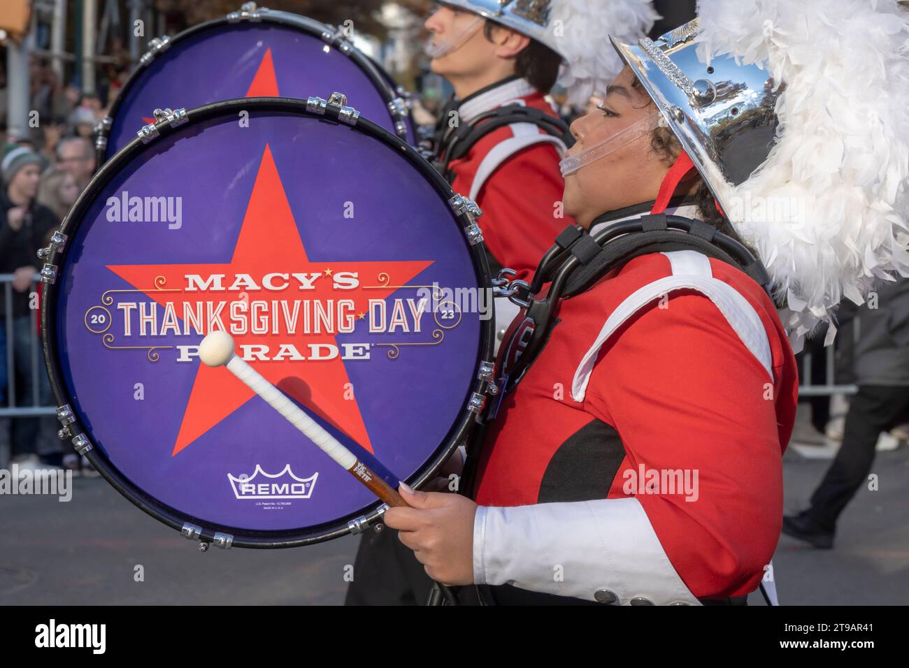 New York, United States. 23rd Nov, 2023. Rutgers University marching ...