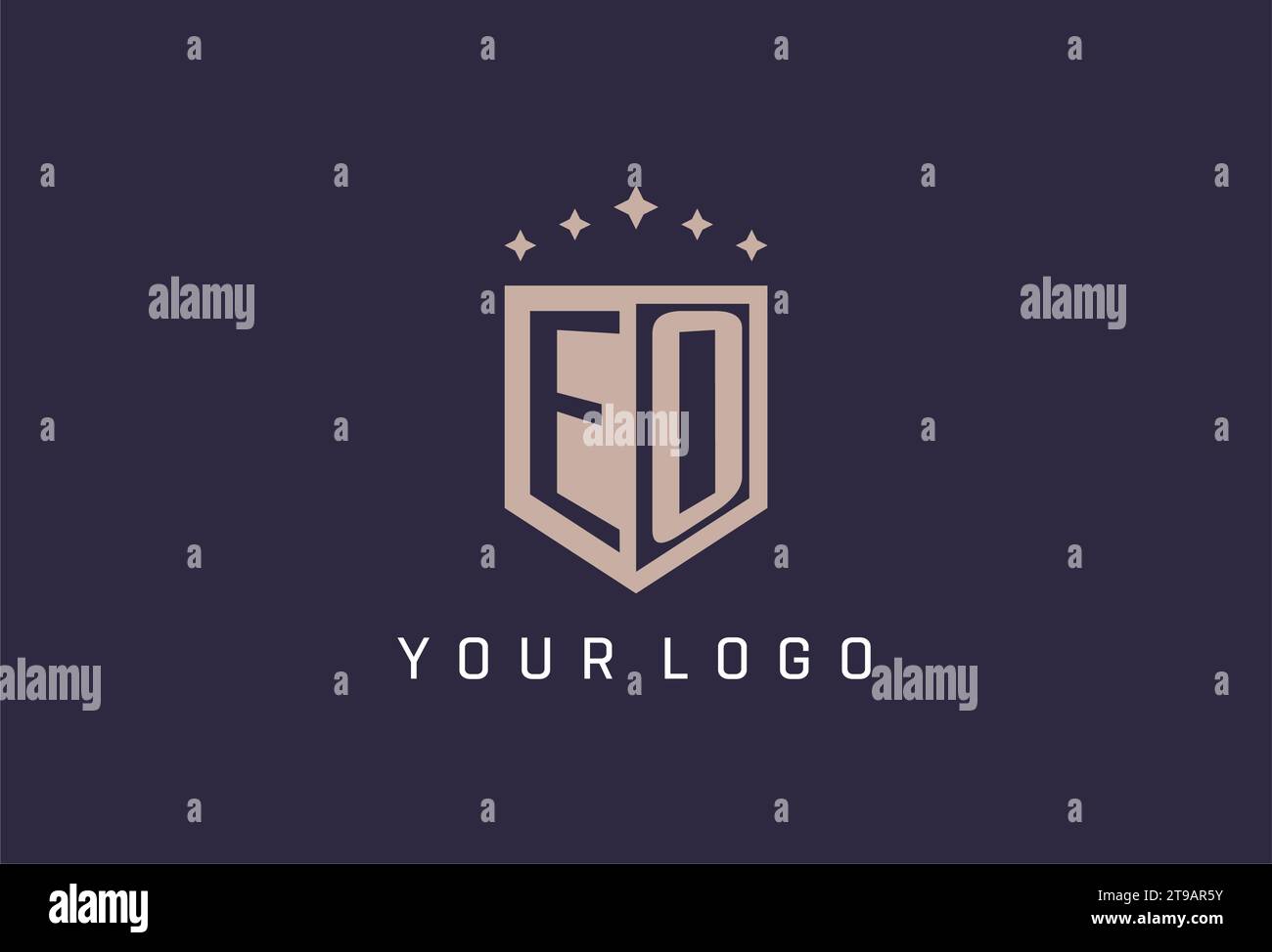 EO initial shield logo icon geometric style design inspiration Stock ...