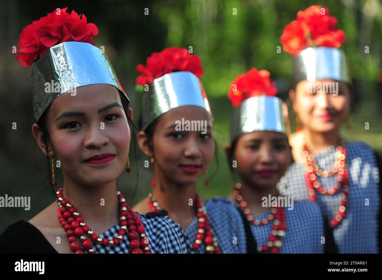 Sylhet, Bangladesh. 23rd November 2023. The Khasi Tribe dressed in ...