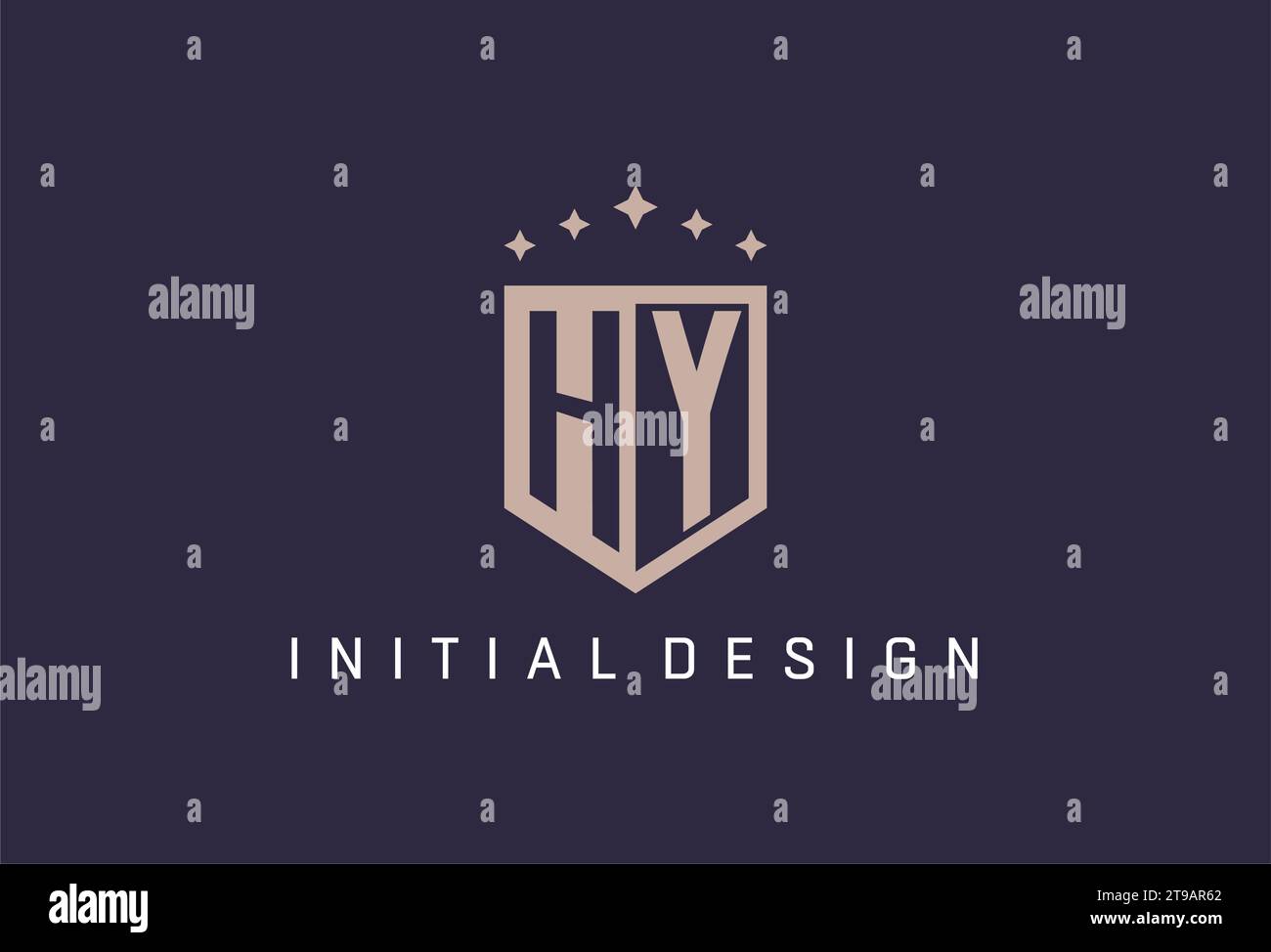 HY initial shield logo icon geometric style design inspiration Stock ...