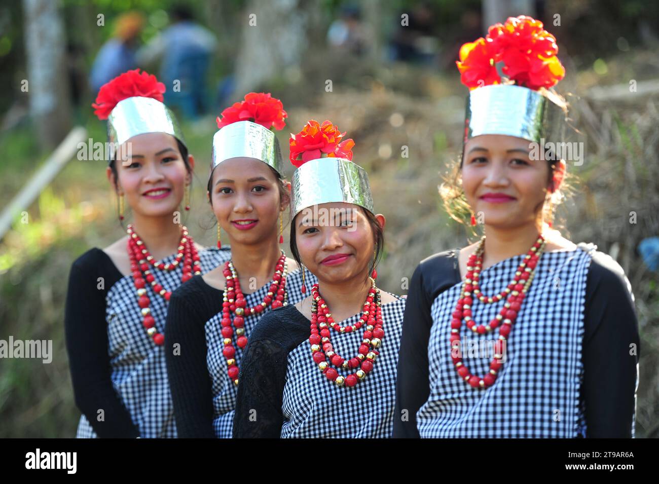 Sylhet, Bangladesh. 23rd November 2023. The Khasi Tribe dressed in ...