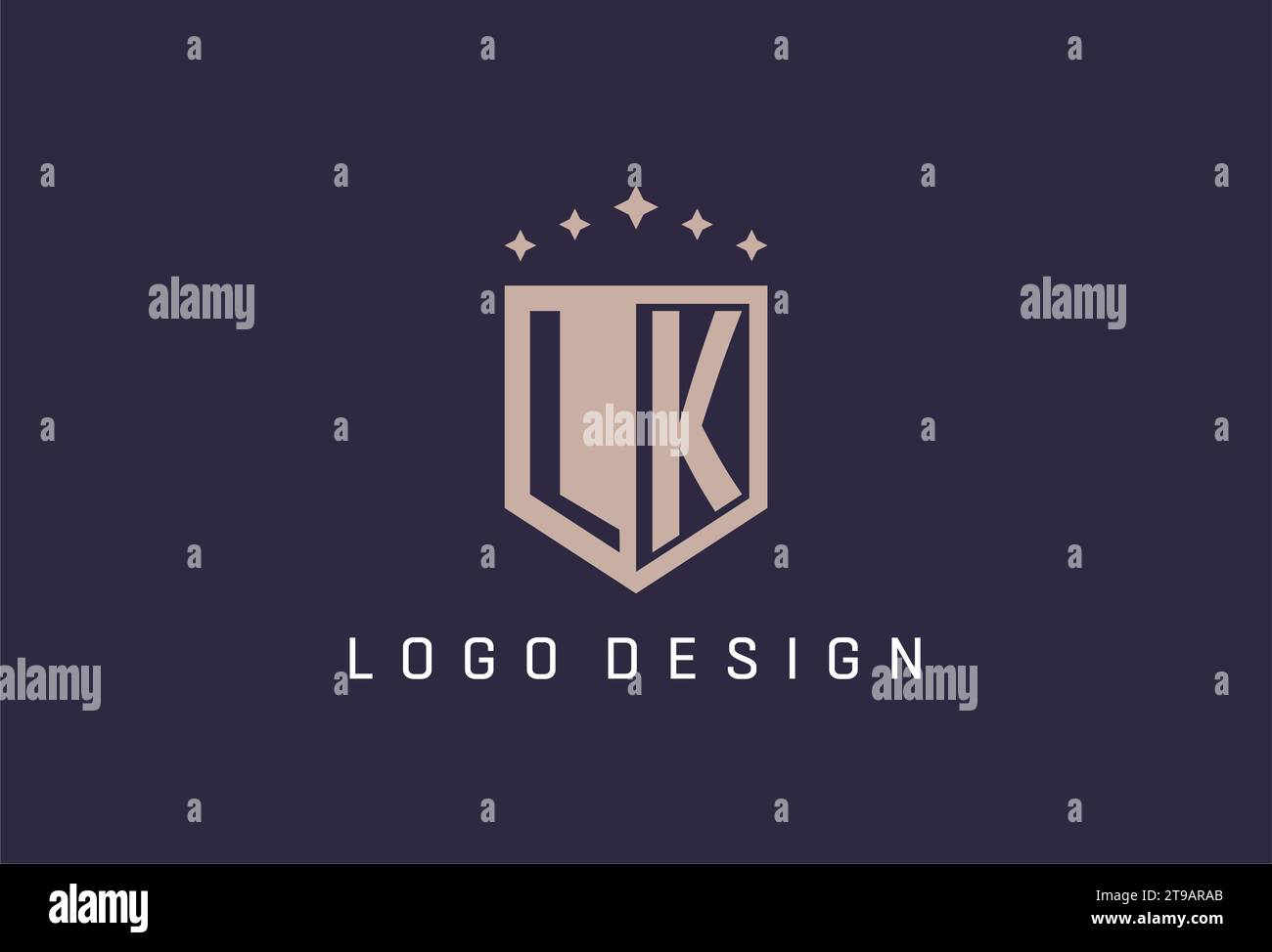 LK initial shield logo icon geometric style design inspiration Stock ...