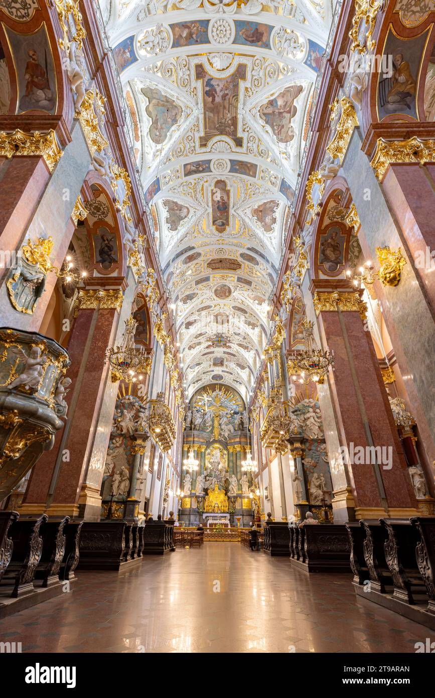 Czestochowa, Poland - July 19, 2023: Interior of Jasna Gora fortified ...