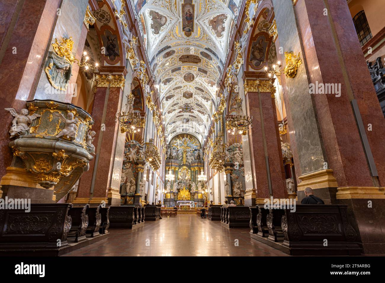 Czestochowa, Poland - July 19, 2023: Interior of Jasna Gora fortified ...