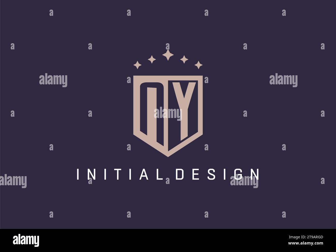 NY initial shield logo icon geometric style design inspiration Stock ...