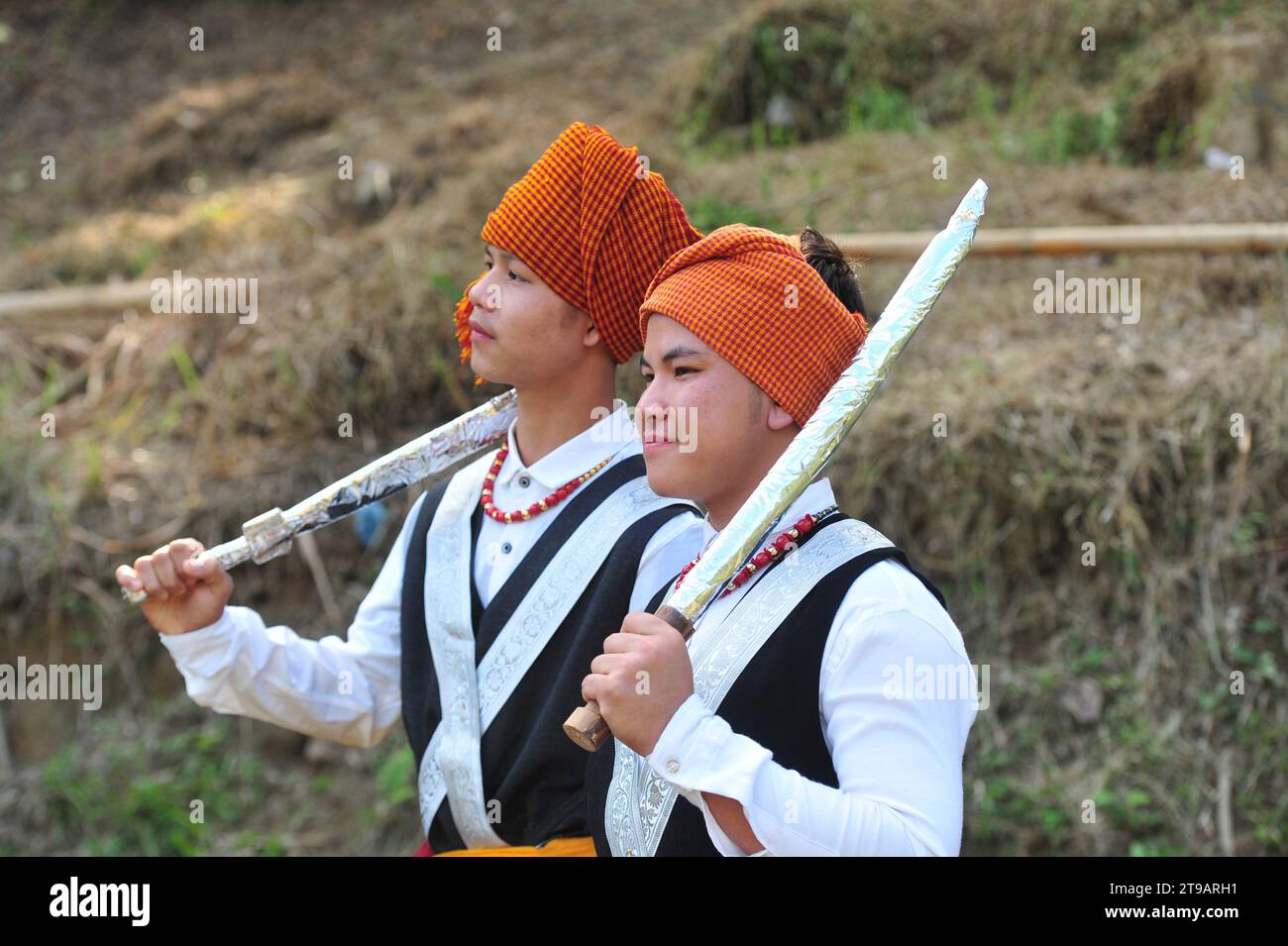 Sylhet, Bangladesh. 23rd November 2023. The Khasi Tribe dressed in ...
