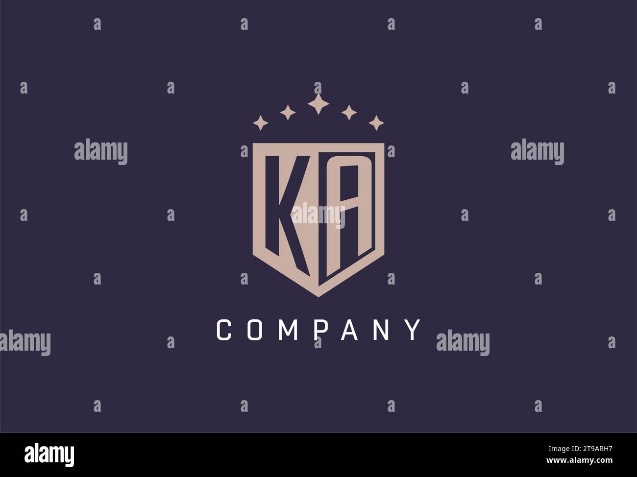 KA initial shield logo icon geometric style design inspiration Stock ...