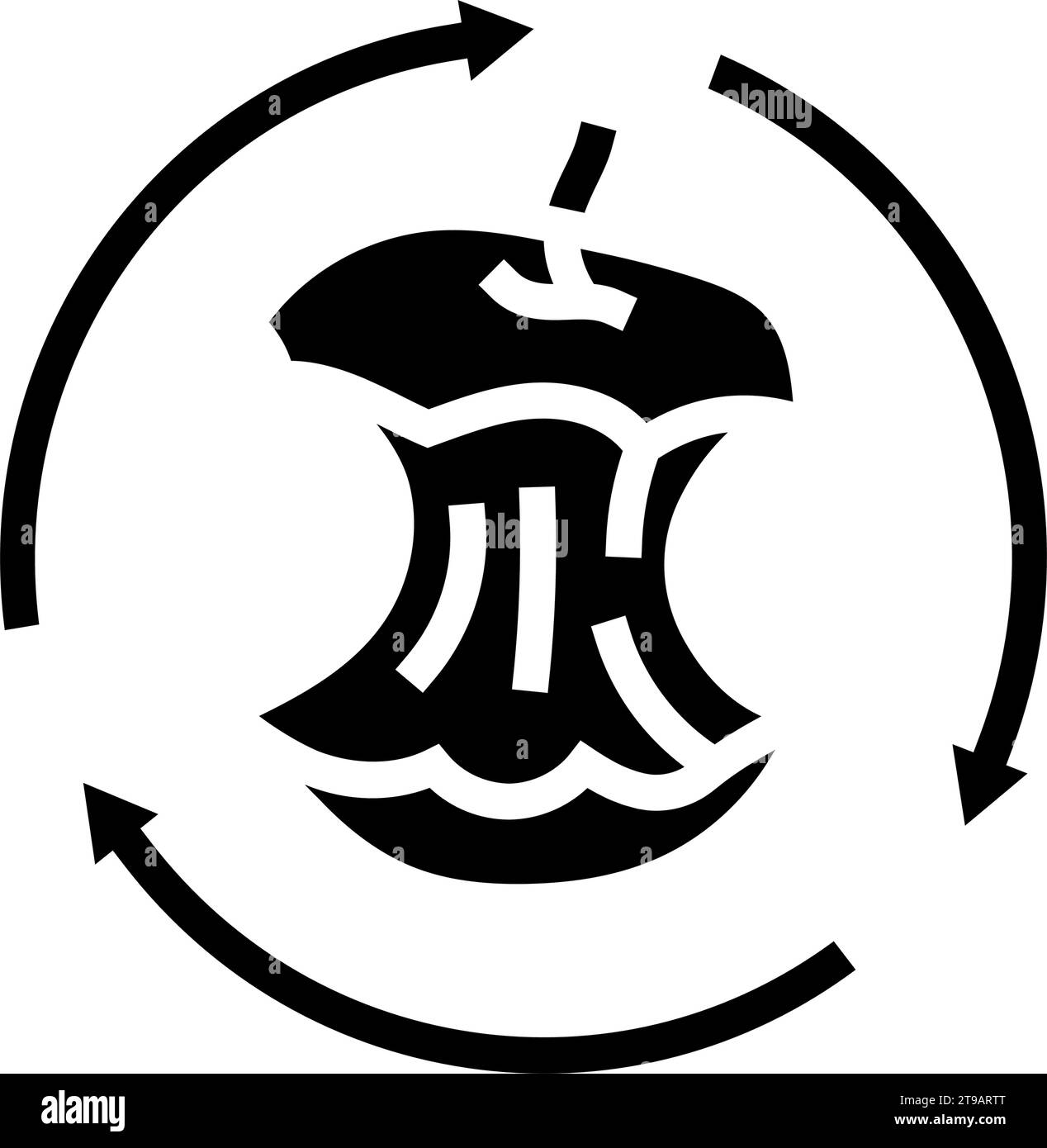 composting green living glyph icon vector illustration Stock Vector ...