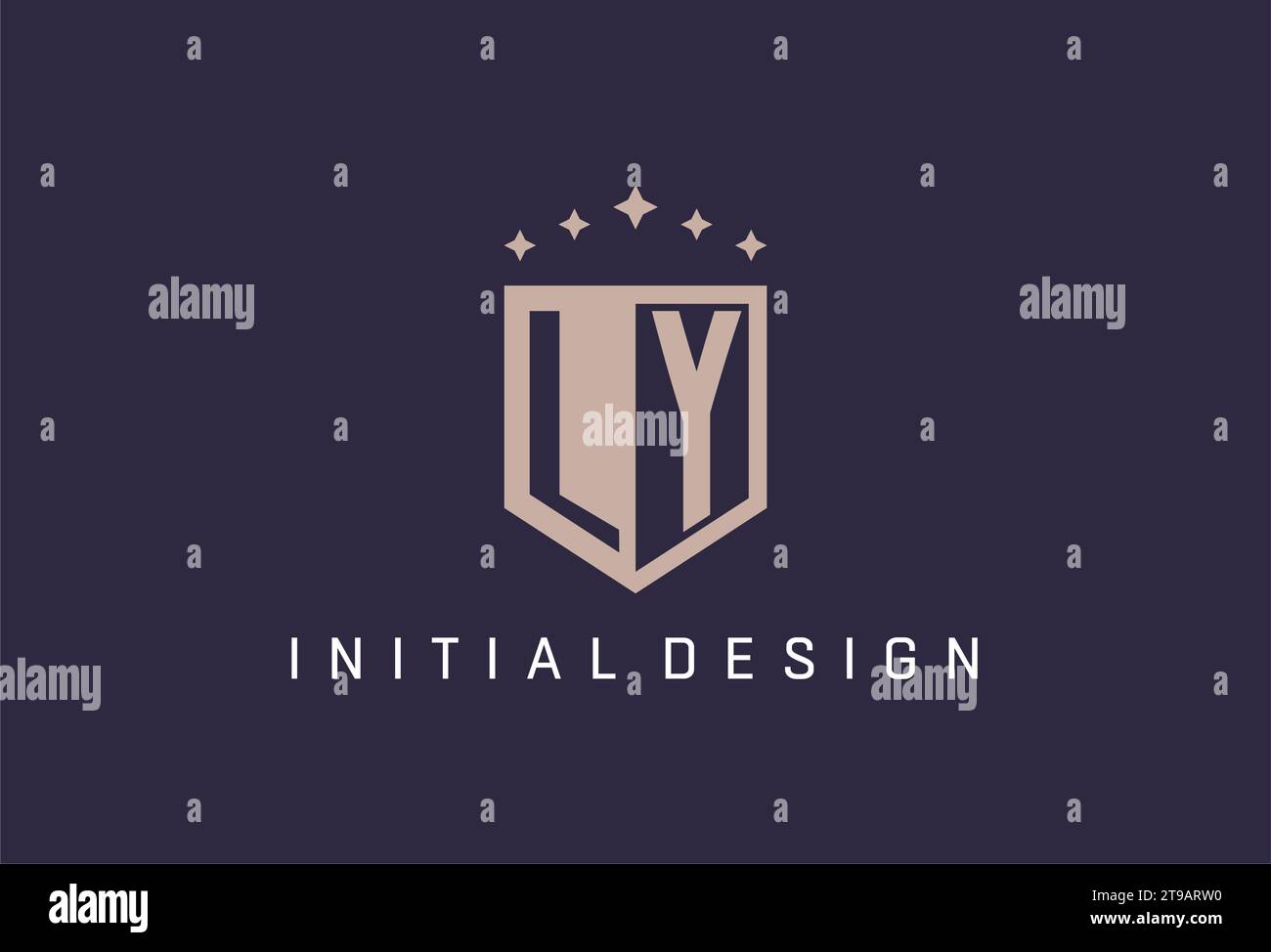 LY initial shield logo icon geometric style design inspiration Stock Vector Image & Art - Alamy