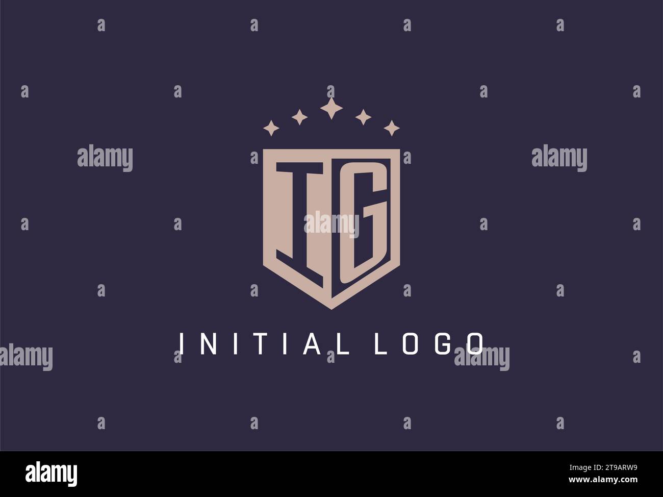 IG initial shield logo icon geometric style design inspiration Stock ...