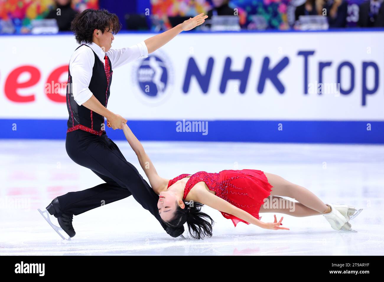 Yuna Nagaoka & Sumitada Moriguchi (JPN), NOVEMBER 24, 2023 - Figure Skating : ISU Grand Prix of ...