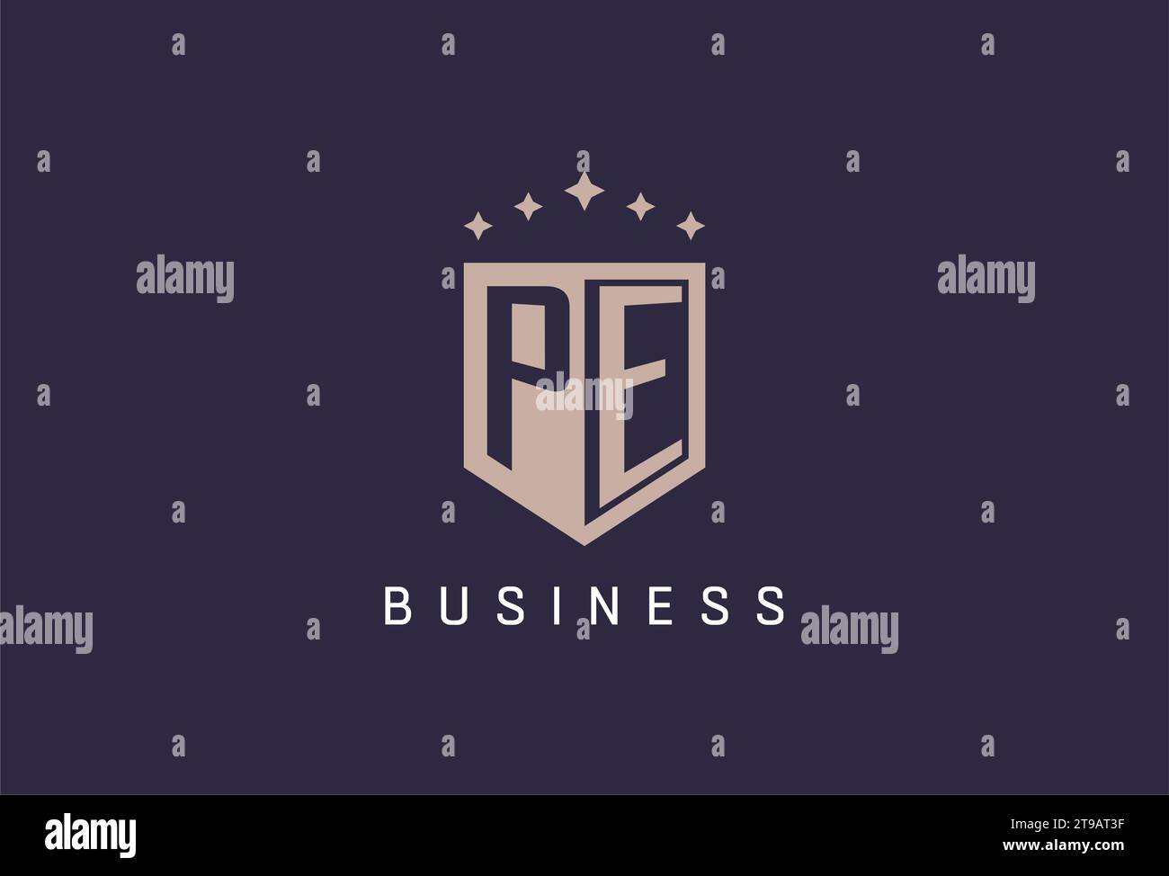 PE initial shield logo icon geometric style design inspiration Stock ...