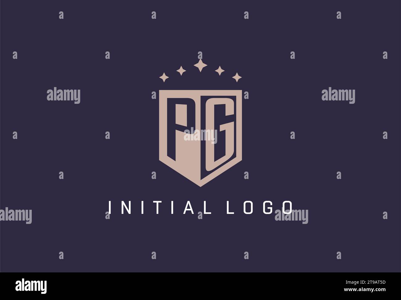PG initial shield logo icon geometric style design inspiration Stock ...