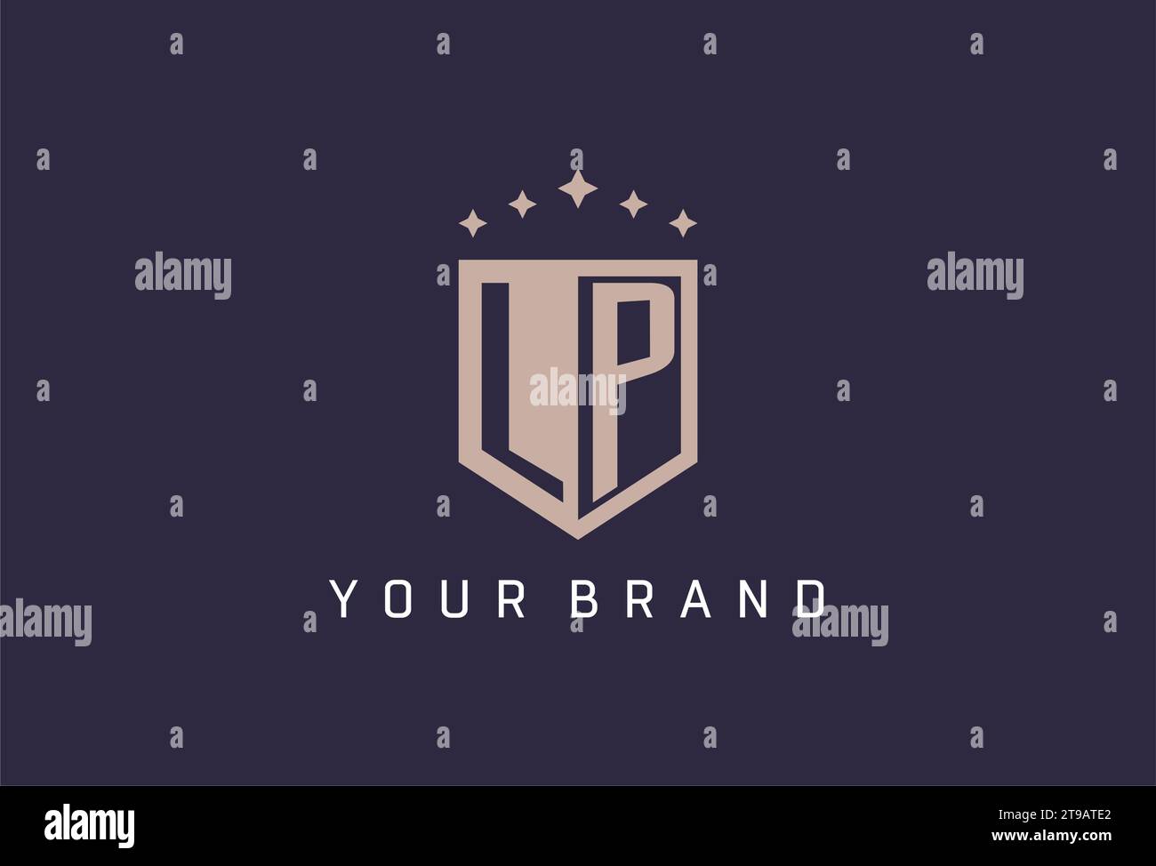 LP initial shield logo icon geometric style design inspiration Stock ...