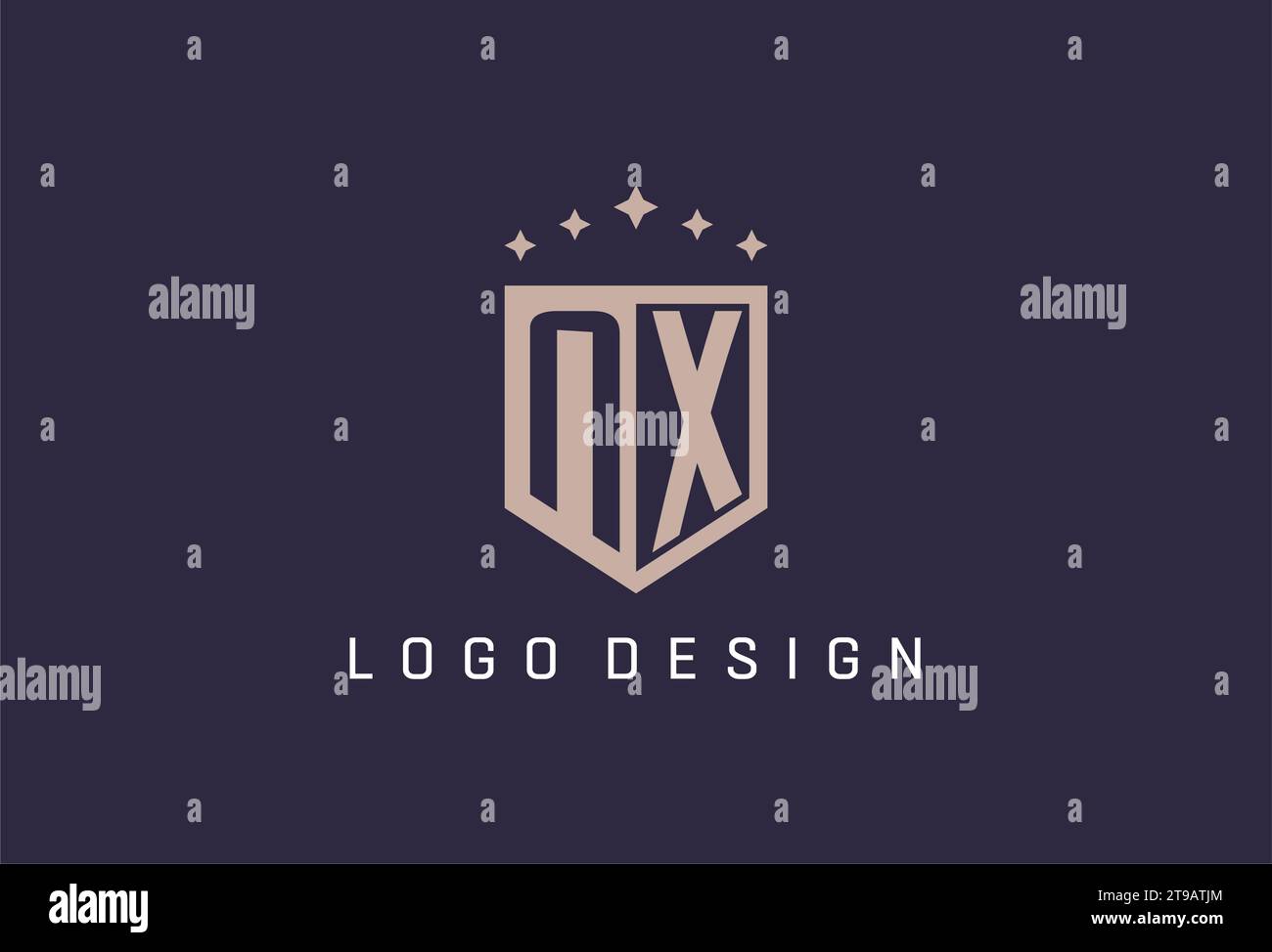 NX initial shield logo icon geometric style design inspiration Stock ...