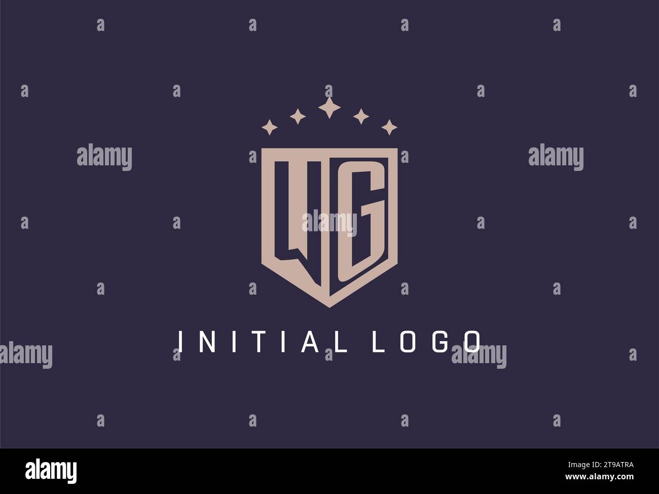 WG initial shield logo icon geometric style design inspiration Stock ...