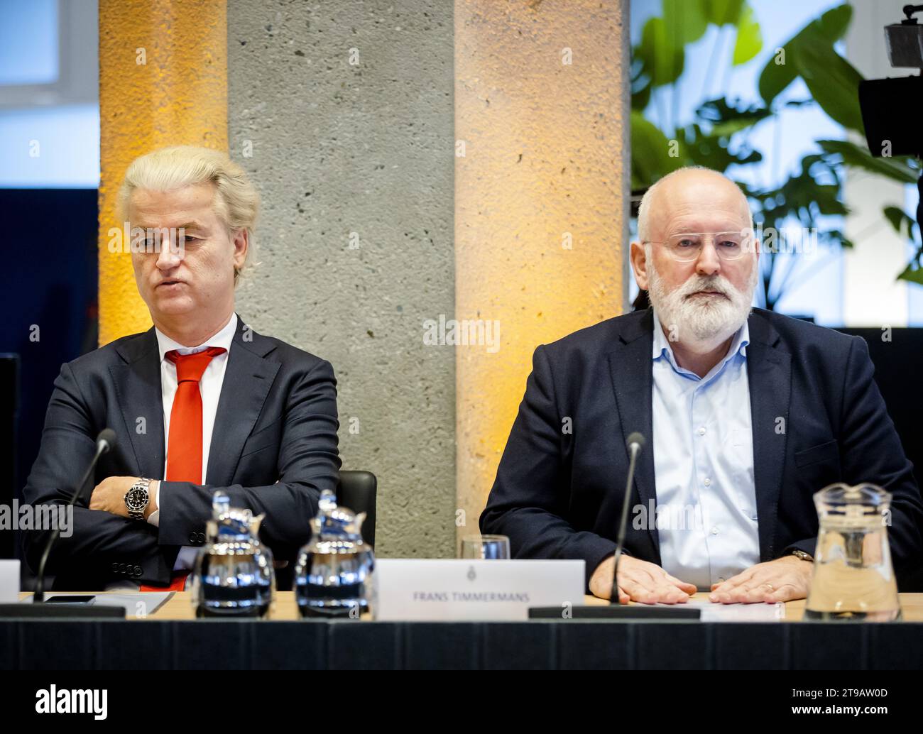 THE HAGUE - Geert Wilders (PVV) and Frans Timmermans (GroenLinks-PvdA ...