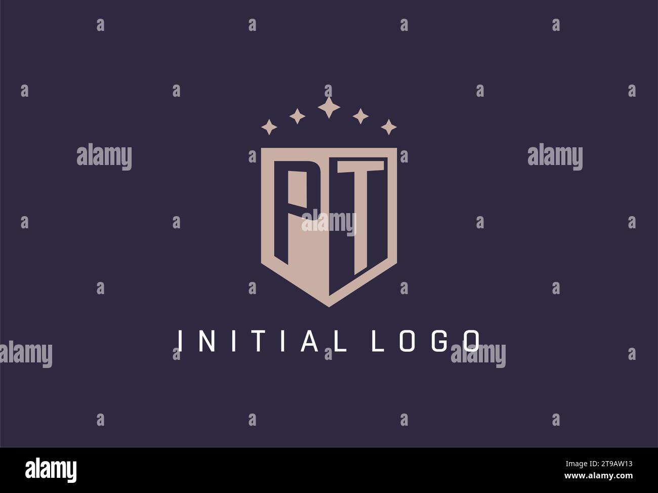 PT initial shield logo icon geometric style design inspiration Stock ...