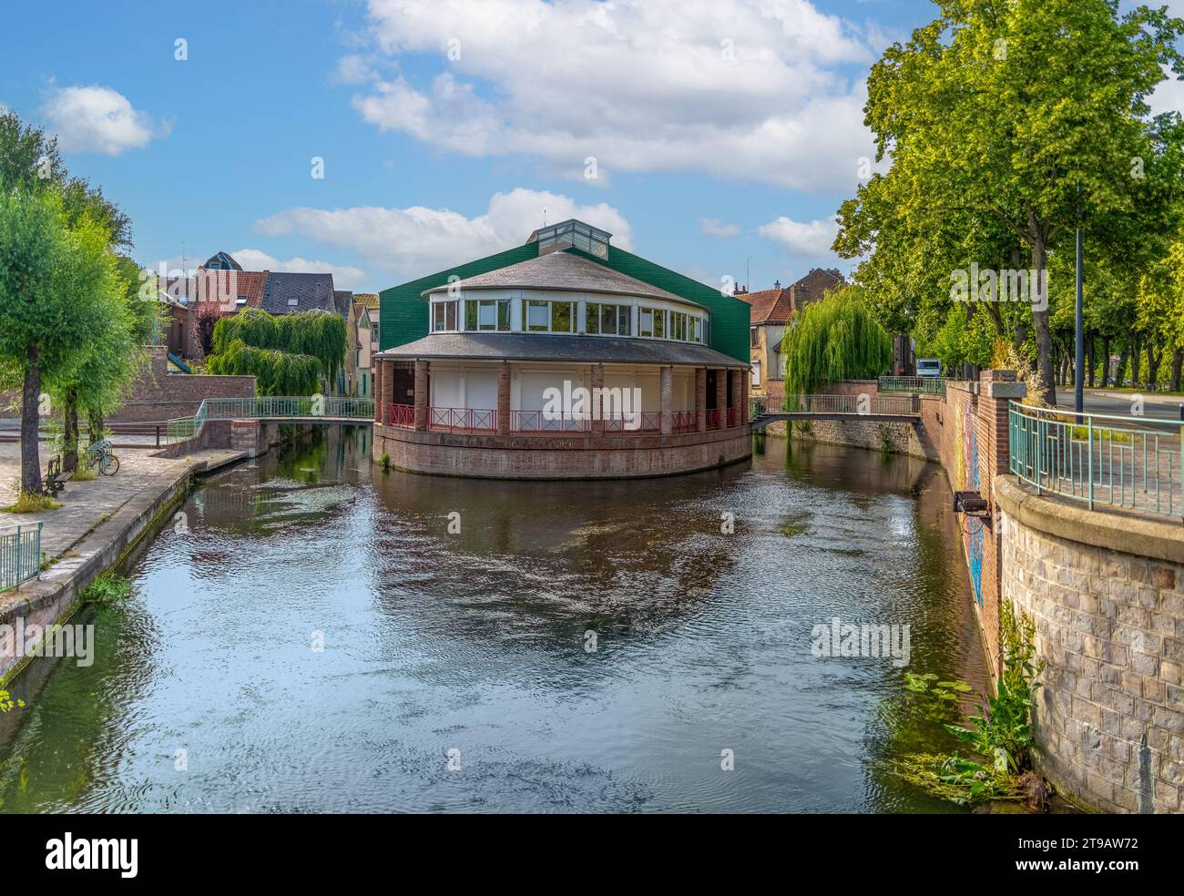 Impression of Amiens, a city and commune in northern France. It is the ...